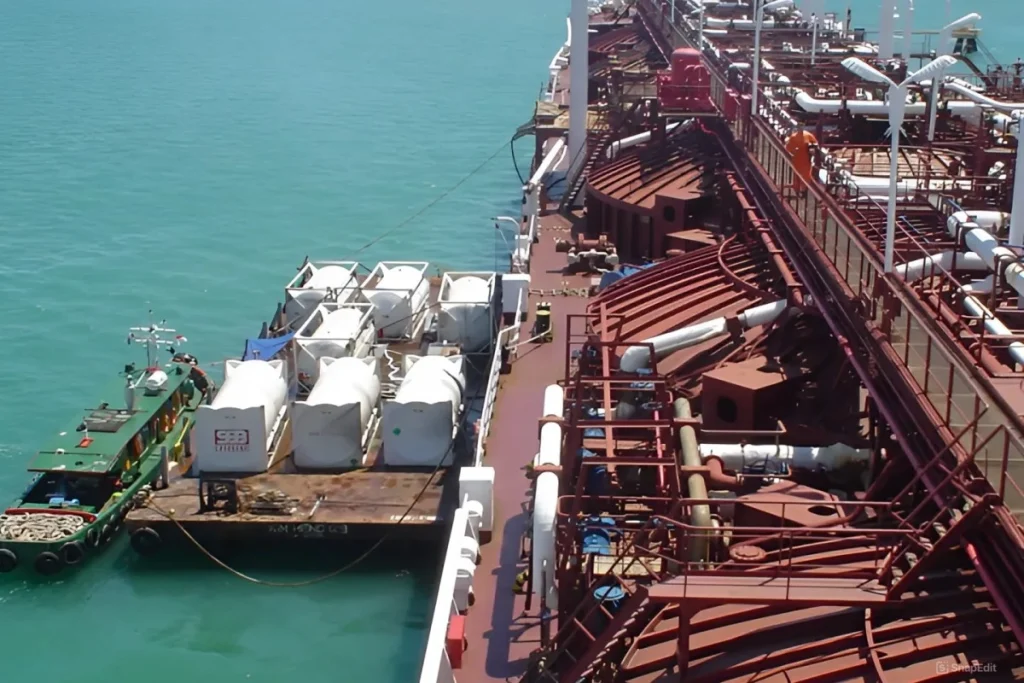 Gas / Liquid Bulk STS Transfer - Transk01 Maritime Services